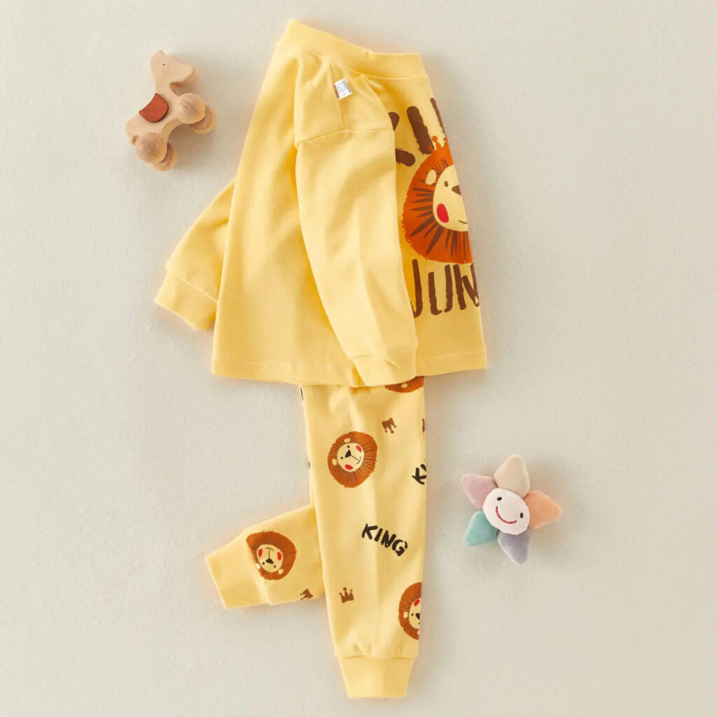 Ensemble Pyjama Garçon avec Motifs de Lions - Mille et une Nuisette