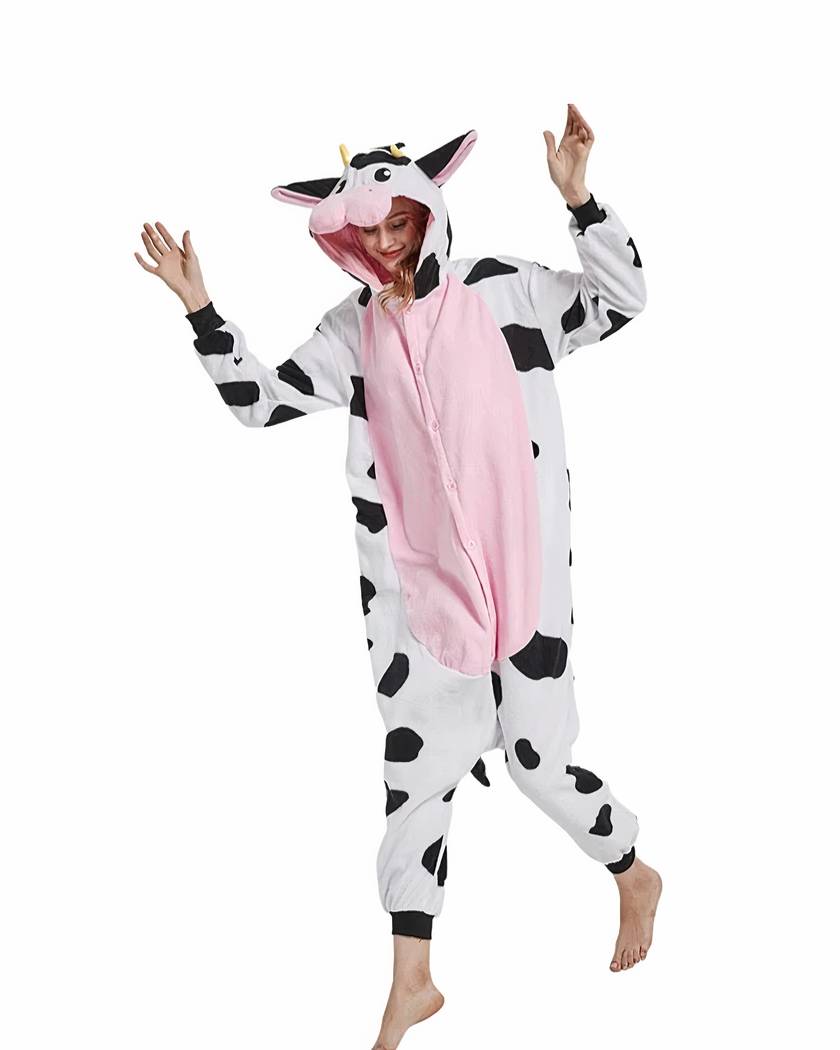 Combinaison pyjama vache à boutons - Mille et une Nuisette